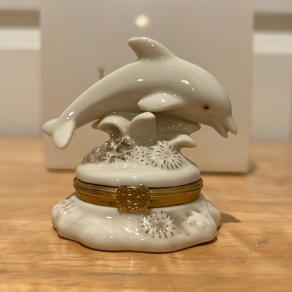 Lenox | Art | Great Giftbeautiful Lenox China Dolphin Seascape Boxopens ...